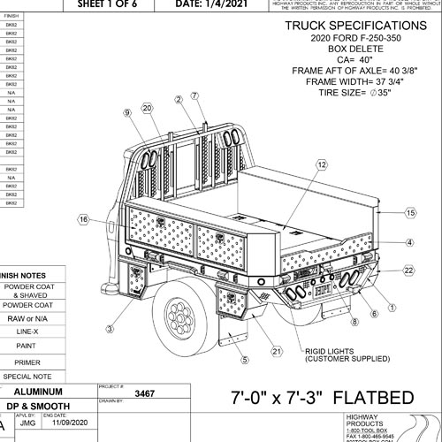 Flatbed | 9061-851 – Highway Products Inc.