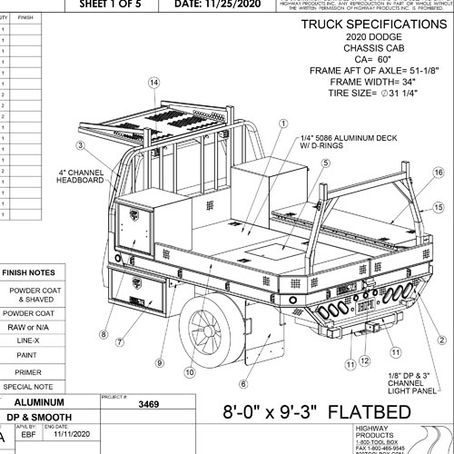 Flatbed | 9061-853 – Highway Products Inc.