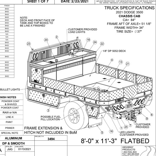 Flatbed | 9061-870 – Highway Products Inc.