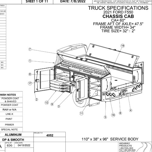 Highway Products Gallery of Plans: Service Bodies and Flatbeds - NEW ...